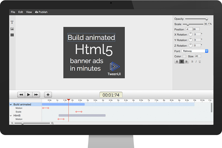 HTML5 Banner Creator - TweenUI